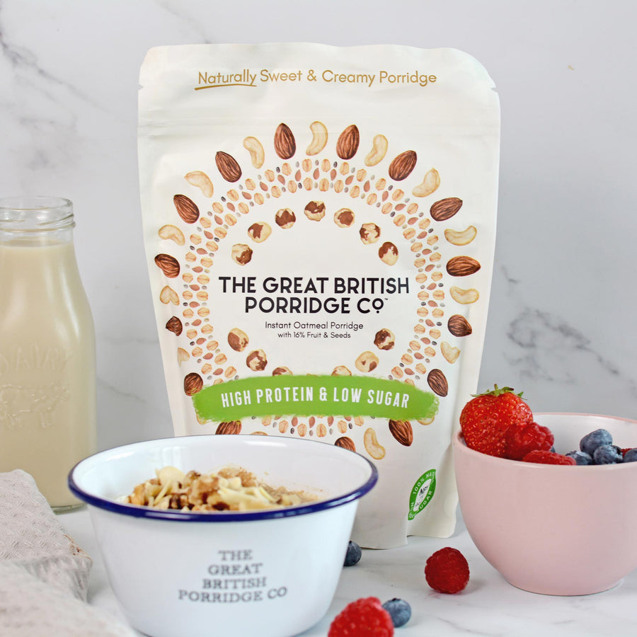 High Protein, Low Sugar 100% Natural Porridge Pouch – The Great British ...