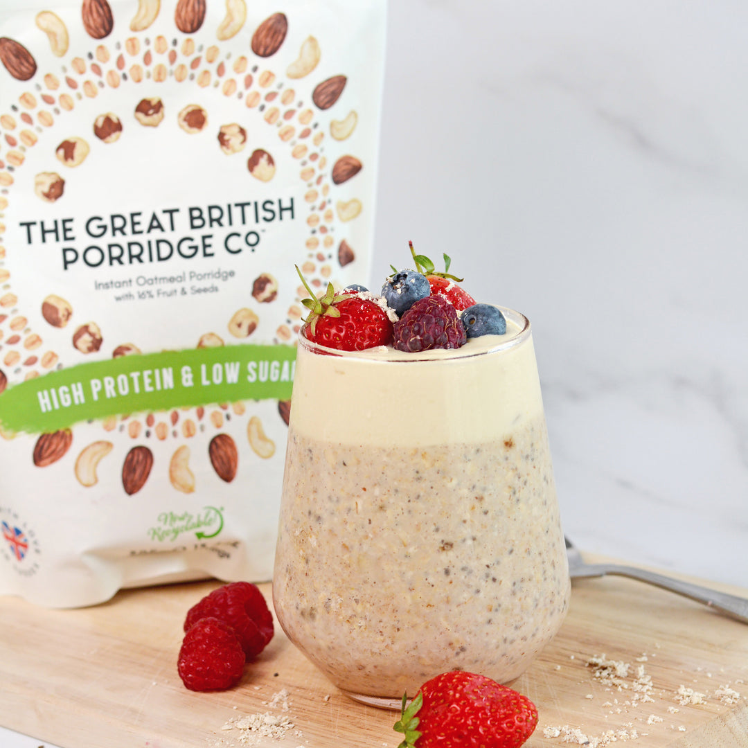 High Protein, Low Sugar 100% Natural Porridge Pouch – The Great British ...